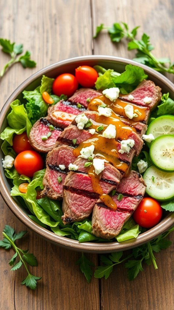 Grilled Steak Salad Recipe - Endless Eats